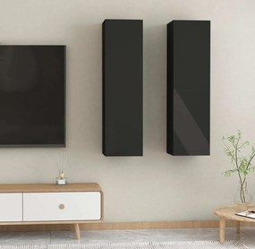 vidaXL TV stolky 2 ks 30,5 x 30 x 110 cm dřevotříska [826681] Barva: Šedá