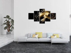 Obraz - Zlatá škraboška (125x70 cm)