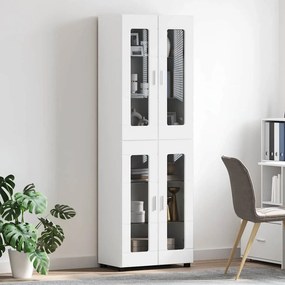 Vysoký bufet FLORIN 60 x 35 x 182 cm Bílá Kompozitní dřevo 3397904
