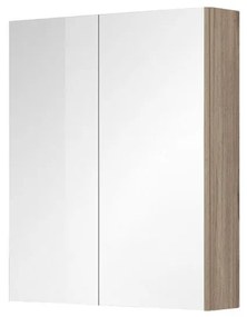 Mereo Aira, Ponte koupelnová galerka 60 cm, zrcadlová skříňka, dub Kronberg CN716GD