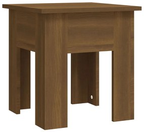 Konferenční stolek hnědý dub 40 x 40 x 42 cm dřevotříska - Default Title