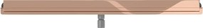 Mexen Flat Wall, sprchový žlab na zeď 2v1, 120 cm, růžové zlato, 1630120