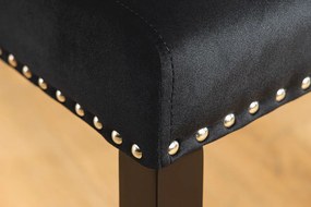 Designová židle Queen II černý samet