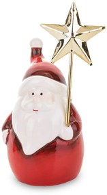 Keramická figurka Santa s hvězdou 141498