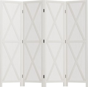 HOMCOM Dělicí Panel 182x170 cm - Skládací Dělič Místnosti pro Obývací Pokoj, Ložnici a Kancelář