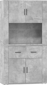 Skříň highboard betonově šedá kompozitní dřevo 3185371