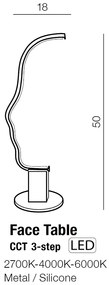 Designová stolní lampa Face