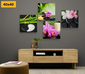 Set obrazů Feng Shui zátiší - 4x 60x60 cm