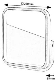 Rabalux 71086 - LED Nástěnné svítidlo RAZZI LED/13W/230V 4000K černá