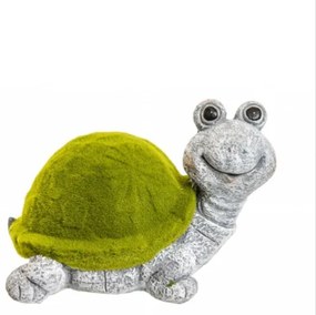 Kameninová figurka želva s mechem POR10350