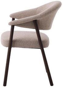 Designová jídelní židle Jacqueline tmavě hnědý dub