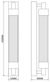 Zuma Line 003064-034730 - LED Nástěnná lampa KALIA LED/8W/230V mosaz