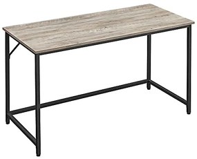 VASAGLE Psací stůl - černá/bílá - 140x75x60 cm