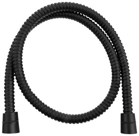 Matně černá sprchová hadice z nerezové oceli Powerflex – Sapho