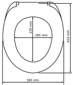 WC sedátko se snadným zavíráním Wenko Seat Monster, 45 x 38,8 cm