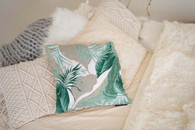 Povlak na polštář minty green, canvas bavlna