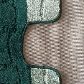 Sada koupelnových koberečků Montana Sariyer XL Hunter Green