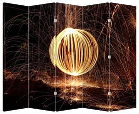 Paraván - Světelné koule (210x170 cm)