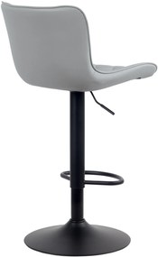 Barové židle Millom - 2 ks - umělá kůže | šedé