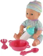 TEDDIES Panenka miminko s doplňky / 25 cm / pevné tělo / krabice / od