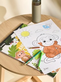 Sinsay - Omalovánka s motivem safari zvířat - zelená