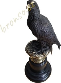 Orel na mramorovém podstavci – signovaný bronz A. Thorburn, francouzská sběratelská socha