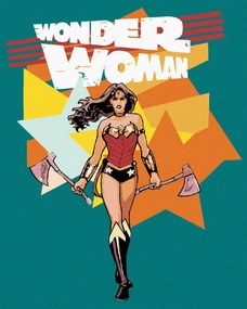 Zuty - wonder woman a sekera plakát, 40×50 cm, vypnuté plátno na rám