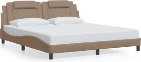 Rám postele Viana s LED bez matrace cappuccino 180x200 cm 3214040
