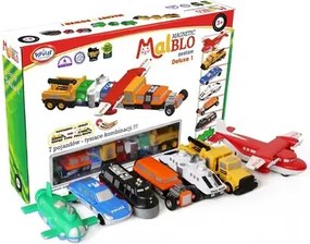 MALBLO Magnetická stavebnice Vozidla Deluxe 1 / Stavebnice / magnetick