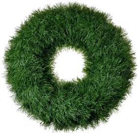 Velký zelený vánoční věnec – průměr 45 cm