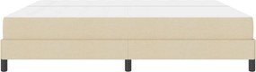 Postel s boxspringem Krémová 200 x 200 cm textil 3398519