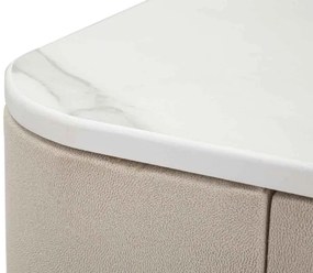 Designová konzole Ondelette 70 cm krémová