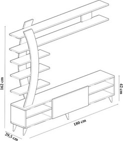 Televizní stěna Duru White