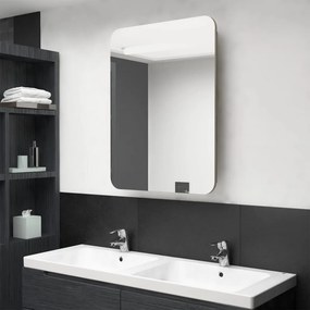 LED koupelnová skříňka se zrcadlem dub 60 x 11 x 80 cm 326507