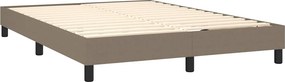 Box spring postel s matrací taupe 140x190 cm textil 3129789