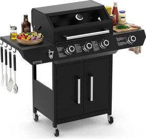 Plynový gril 3+1 13,5kW Varen Black 4,0 Kaminer