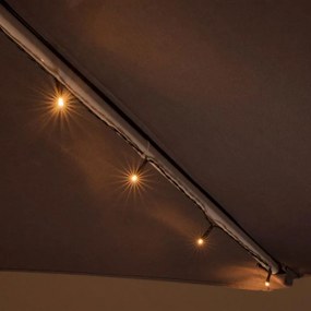 Garthen Solární řetěz pro osvětlení slunečníku - 72 LED, teplá bílá