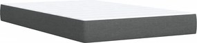 Box spring postel s matrací tmavě šedá 120x190 cm textil 3285360