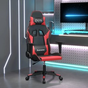 vidaXL Herní židle umělá kůže [3143687] Barva: Černo-červený