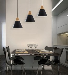 Toolight - stropní svítidlo SCANDI C 1xE27, šedá-hnědá, OSW-00105