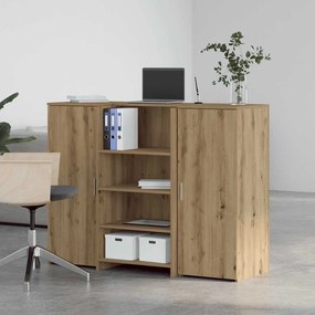 Recepční stůl dub artisan 135x50x103,5 cm kompozitní dřevo 3324195