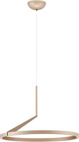 Hliníkové LED stmívatelné závěsné svítidlo v růžovo zlaté barvě ø 60 cm Tilia – Nova Luce