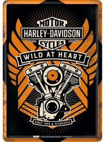 Postershop Plechová pohlednice - Harley-Davidson Wild at Heart
