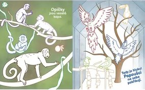 JIRI MODELS Omalovánky velké se samolepkami Zvířátka ZOO / 24 stran /