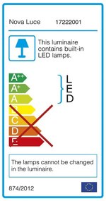Nova Luce Závěsné LED svítidlo DEA, 145 W 3000K stmívatelné Stmívaní: Nesmívatelné