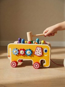 Sinsay - Dřevěná zatloukačka ve tvaru auta - vícebarevná