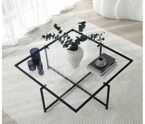 Designový konferenční stolek Vallerie 85 cm černý