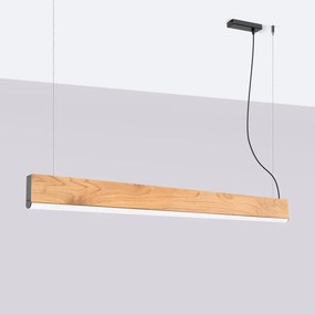 LED závěsné svítidlo z masivního dřeva v přírodní barvě LYKKE – Thoro