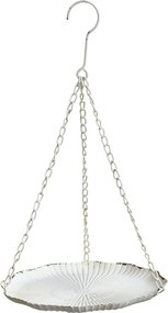 Krémové antik dekorační závěsné krmíko pro ptáčky - 25*43cm