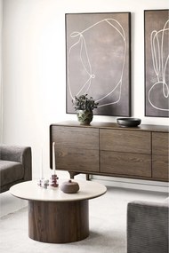 House Nordic Komoda DARWIN tmavě hnědá 180×45 cm 3150101